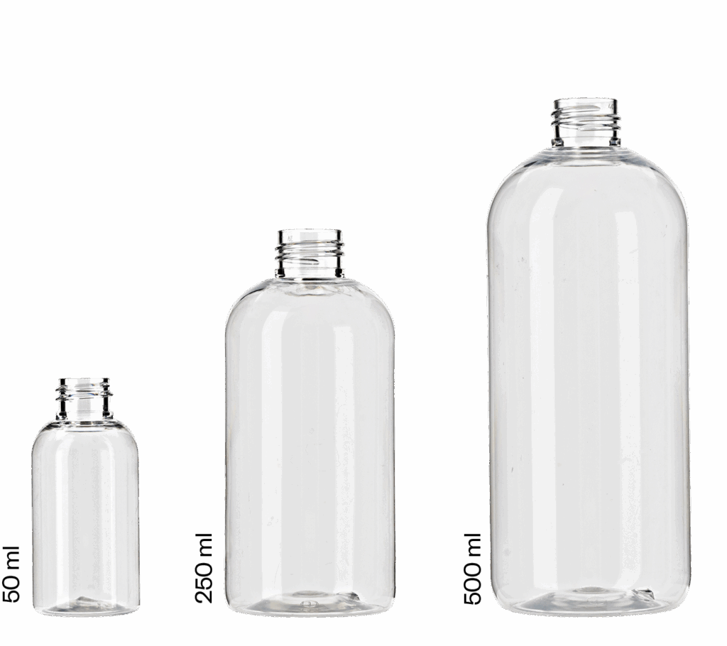 Boston Round PET bottles - EMBACO A/S