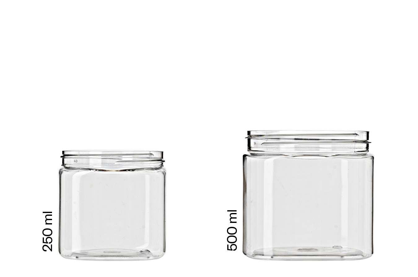 Square PET Jars - EMBACO A/S